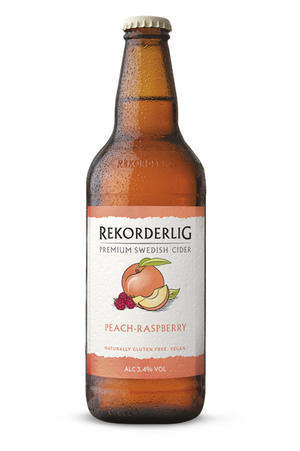 Rekorderlig Peach&Raspberry Cider 15x500ml - Bottles